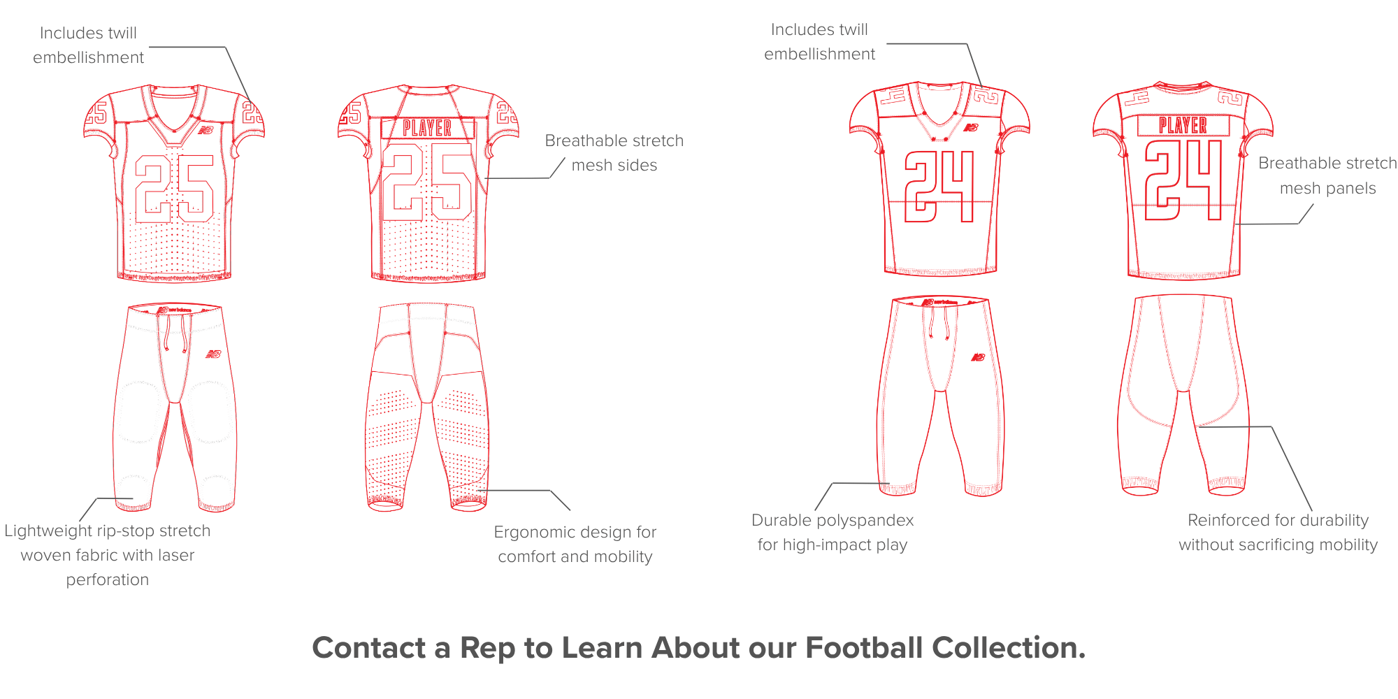 Custom Football Uniforms - New Balance Team Sports